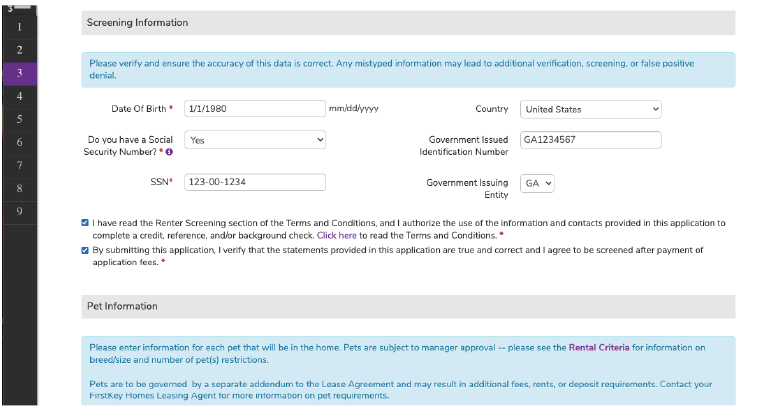 Completing an Application – FirstKey Homes